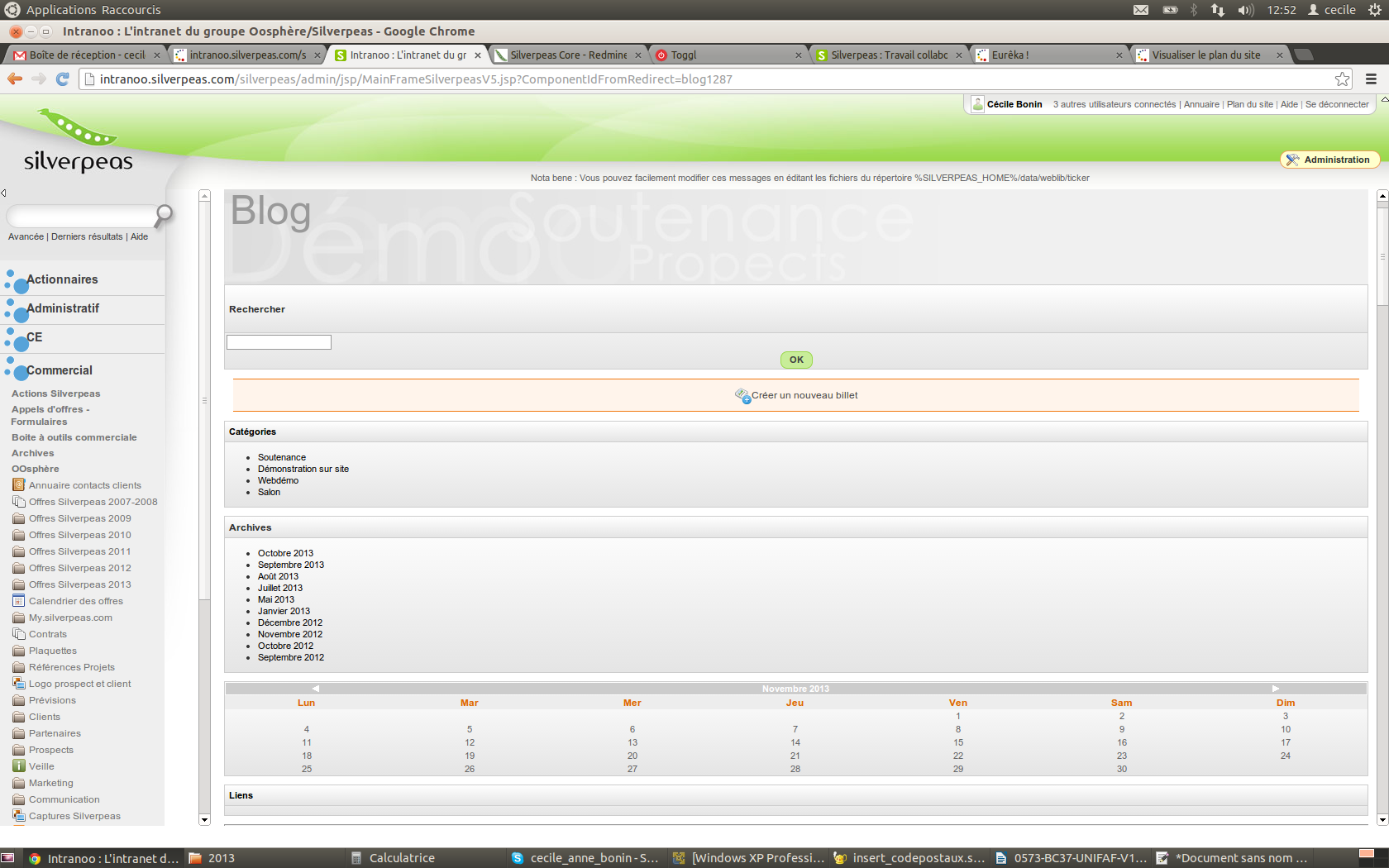 Bug #5129: Avec Chrome : Problèmes d'affichage des applications Blog - Silverpeas Core ...